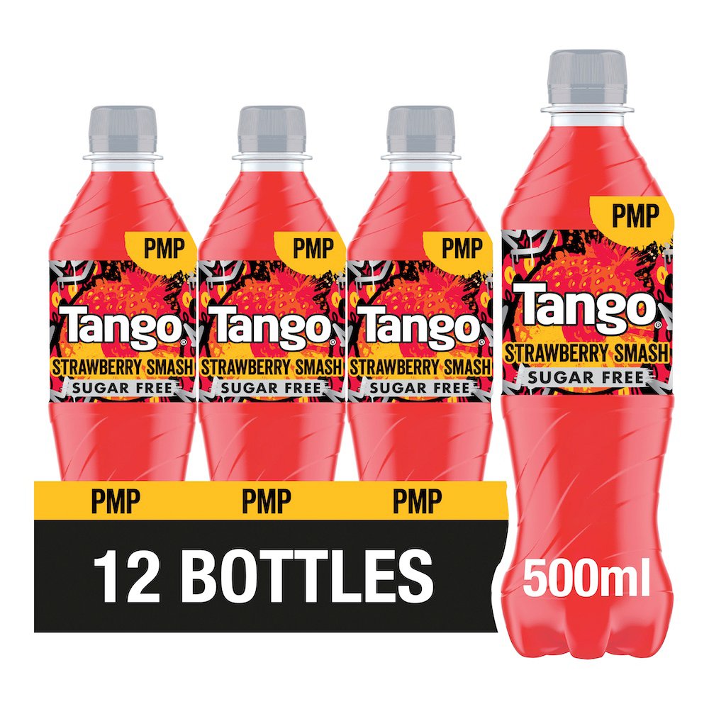Tango Strawberry Smash Sugar Free PMP 500ml (Case of 12) — BritishGram.com