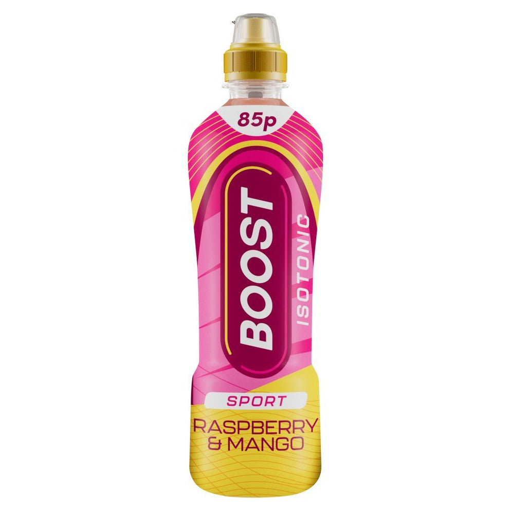 Boost Isotonic Sport Raspberry & Mango 500ml (Case of 12) — BritishGram.com