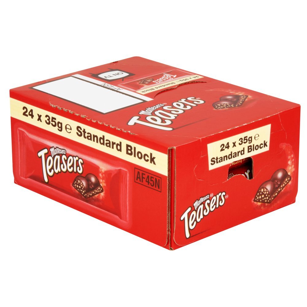 Maltesers Teasers Chocolate PMP Bar 35g (Box of 24) — BritishGram.com