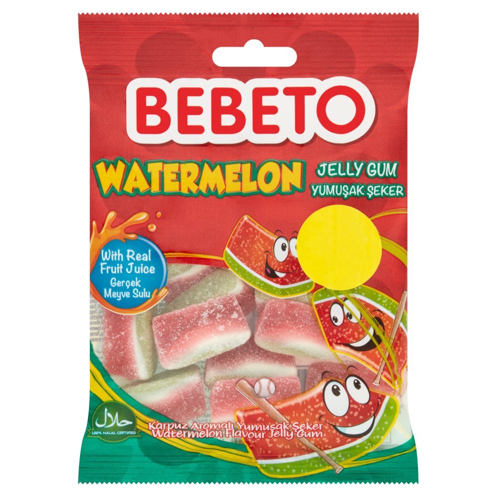 Bebeto Watermelon Jelly Gum 70g (Case of 20) — BritishGram.com