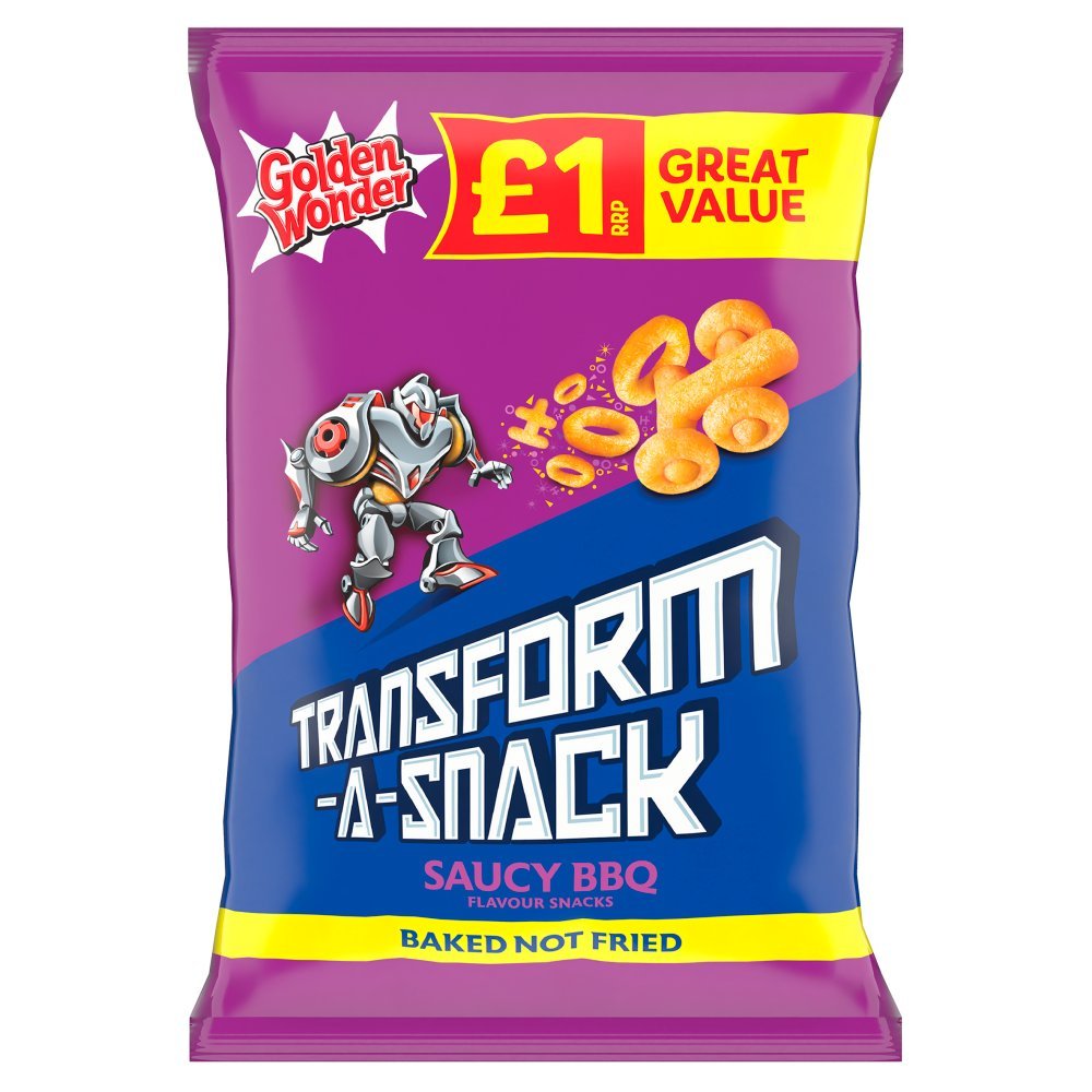Golden Wonder Transform-A-Snack Saucy BBQ Flavour Snacks 56g (Box of 1 ...