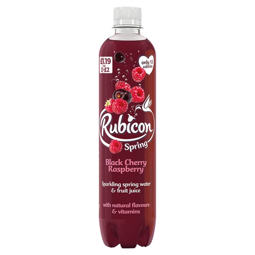 Rubicon Spring Black Cherry & Raspberry, PMP 500ml (Case of 12 ...